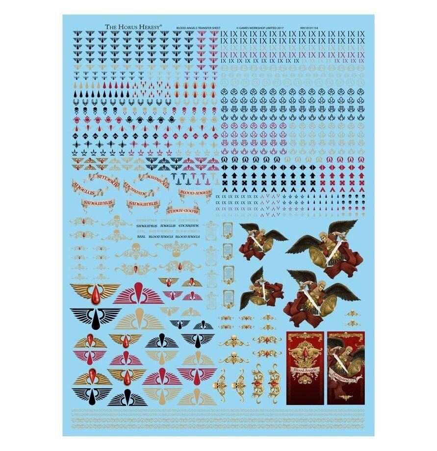 Blood Angels Legion Transfer Sheet – Forge World Horus Heresy Decals ...