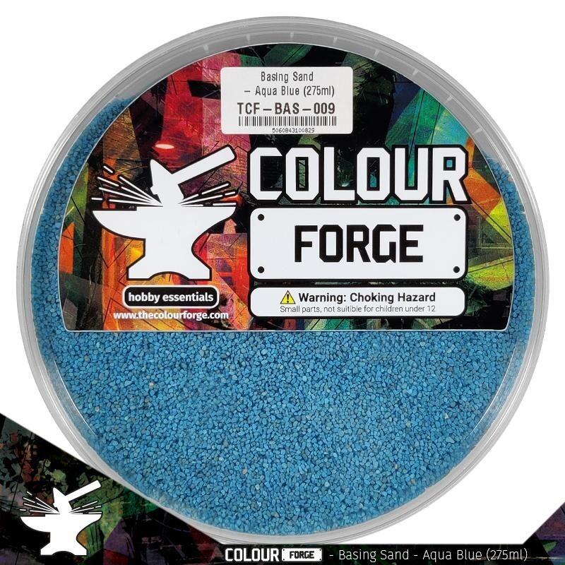 Aqua Blue Basing Sand 275ml – 28mm Terrain by Colour Forge
