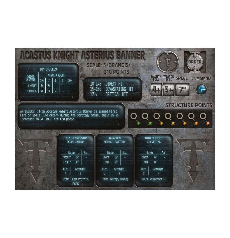 Mechanicum Acastus Knights Asterius – Legions Imperialis | Warmodels