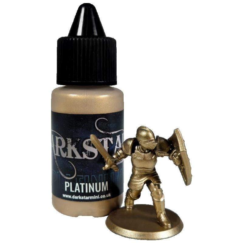 Darkstar: Platinum – Bright Metallic Acrylic Paint for Miniatures