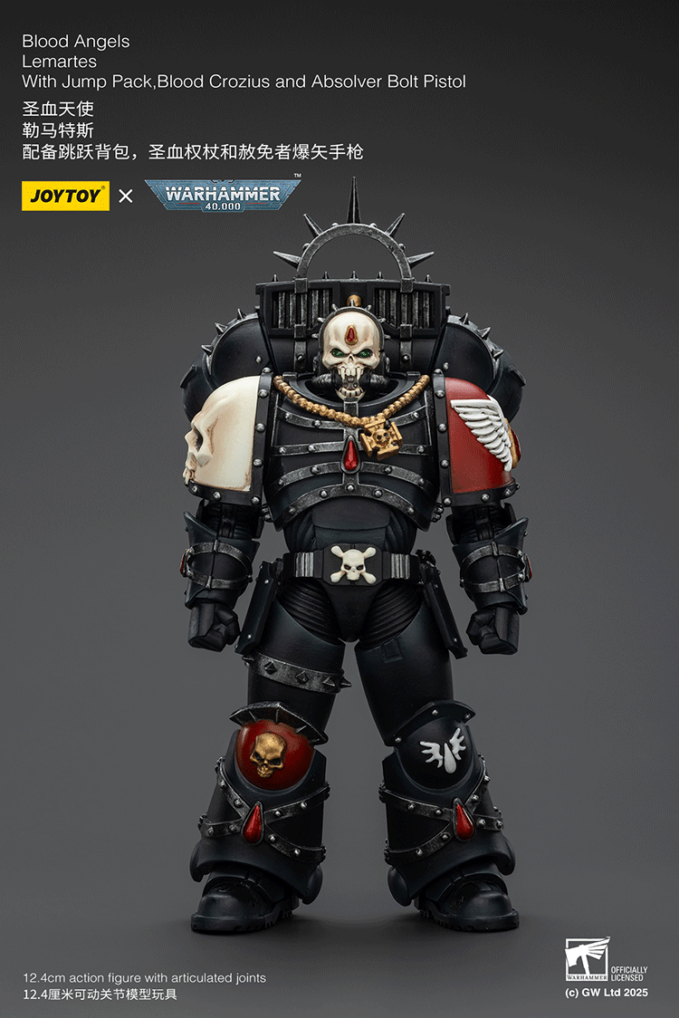 JoyToy Blood Angels Lemartes Action Figure with Jump Pack | Warmodels.co.uk