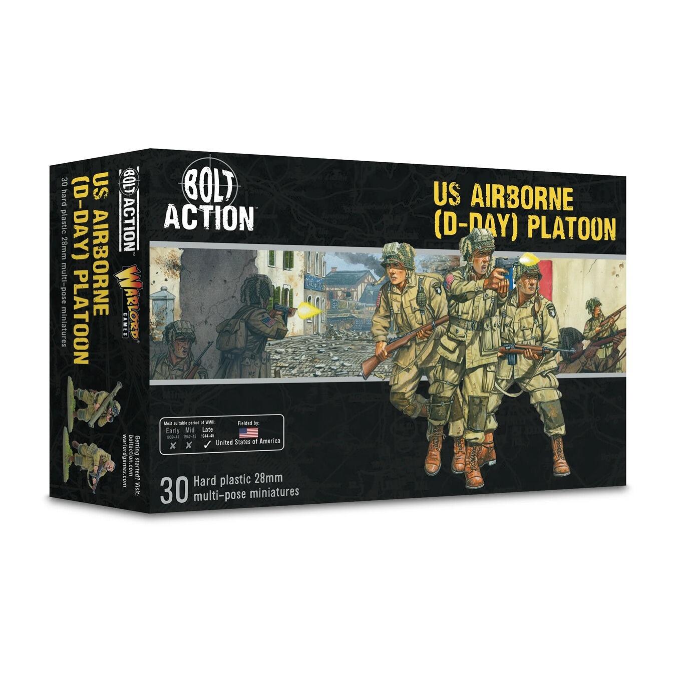 US Airborne (D-Day) Platoon – 28mm Bolt Action Miniatures | Warmodels