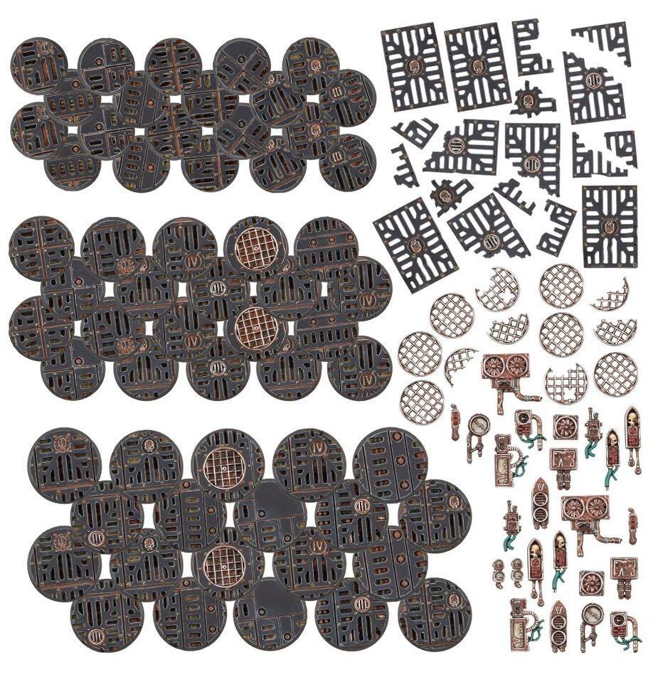 Warhammer 40000 Void War Bases, 60 sculpted infantry bases - Upto 2...