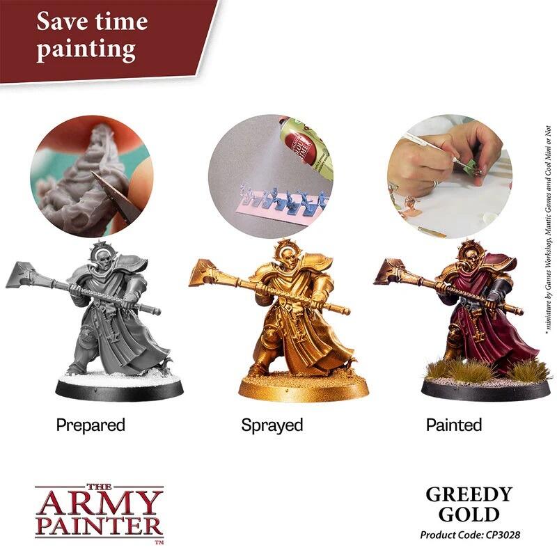 Colour Primer: Greedy Gold – Gold Spray Primer for Miniatures ...