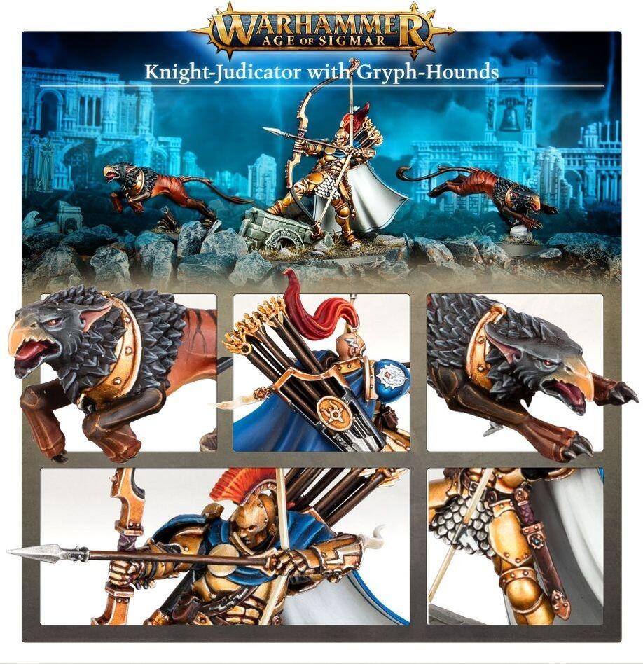 Knight-Judicator with Gryph-hounds – Stormcast Hero | AoS | Warmodels.co.uk