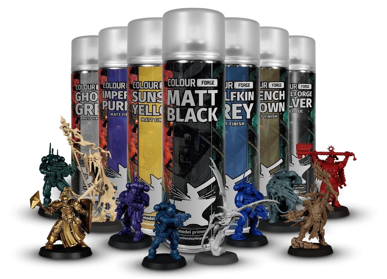 Colour Forge Spray Paints for Miniatures and Models | Warmodels.co.uk