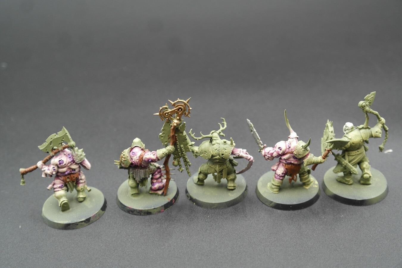 Pre-Loved Putrid Blightkings – Partially Painted | AoS