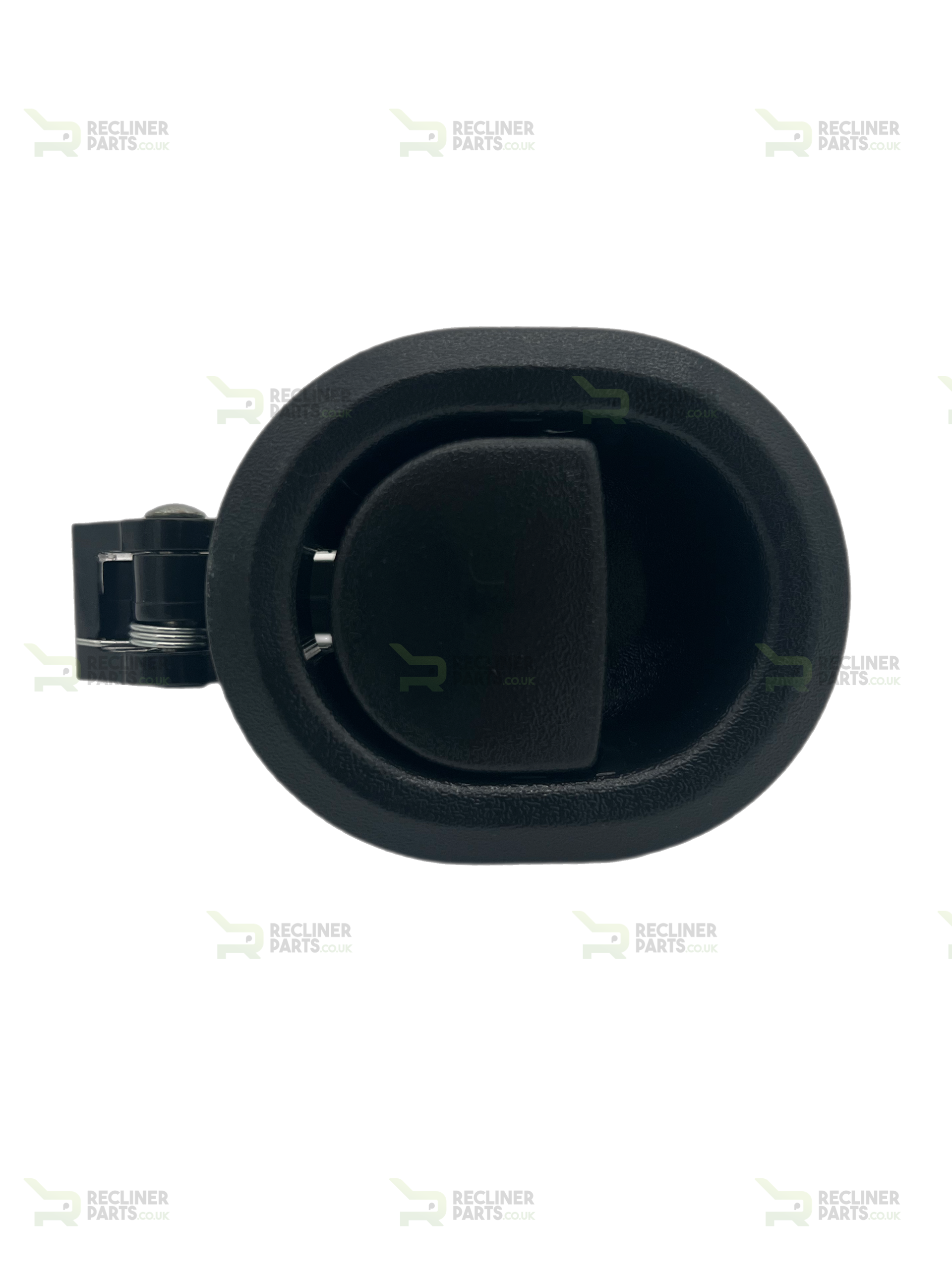 Black Plastic Oval Manual Recliner Handle