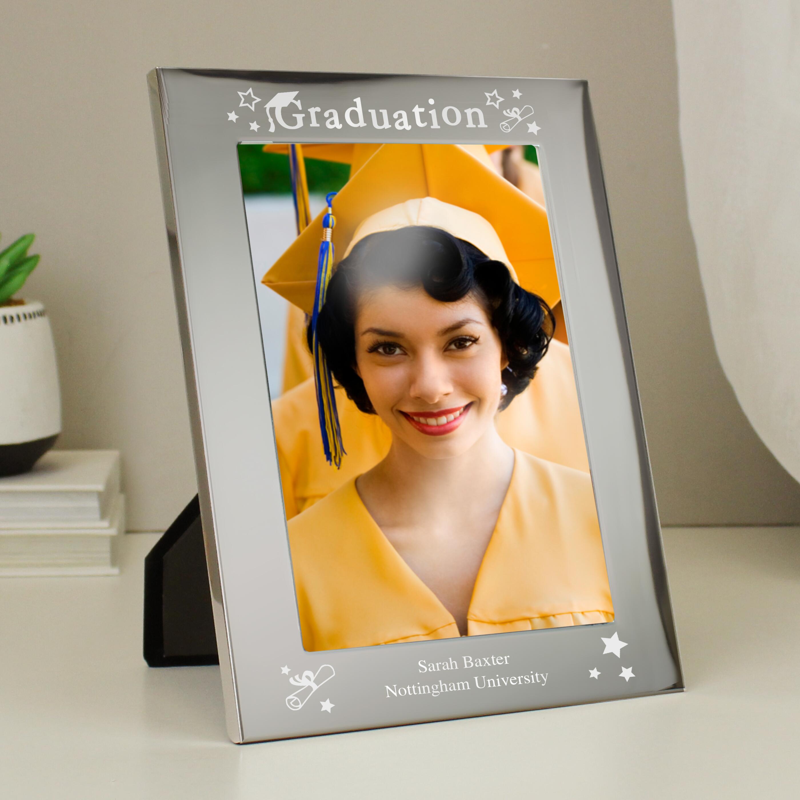 Personalised Graduation 5x7 Silver Photo Frame