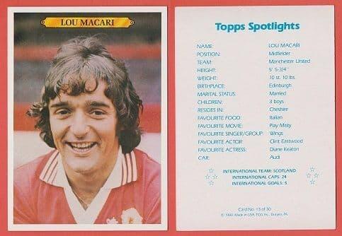 Manchester United Lou Macari Scotland