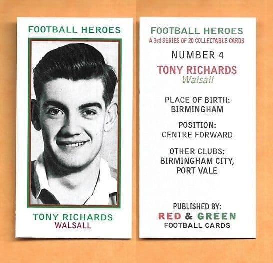 Walsall Tony Richards 4 RGFH