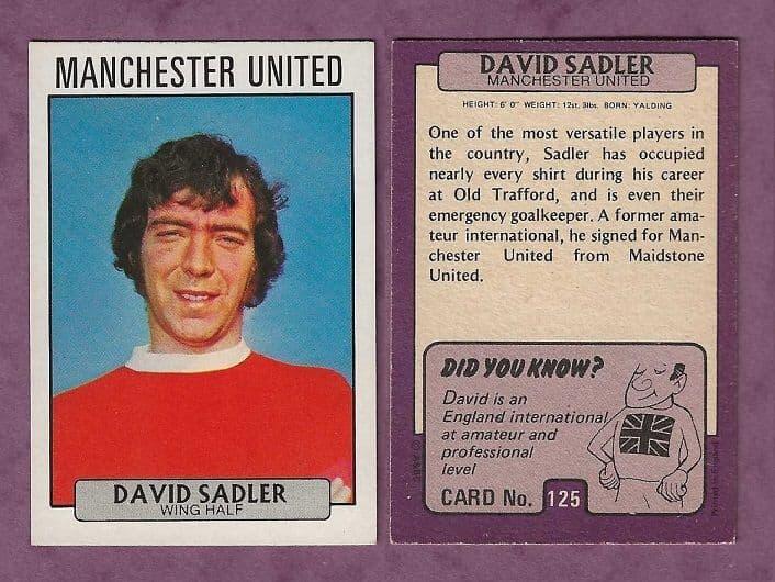 Manchester United David Sadler 125