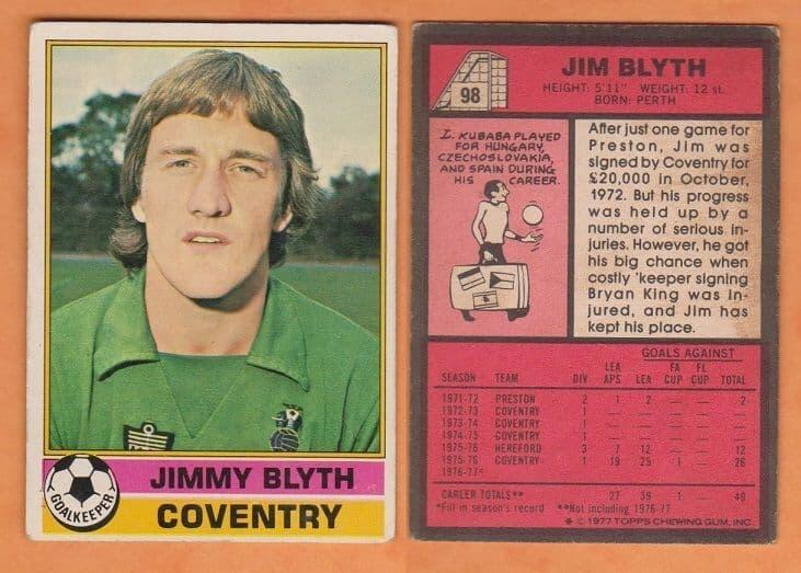 Coventry City Jimmy Blyth 98