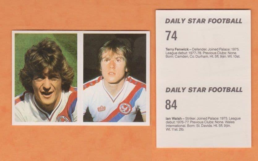Crystal Palace Ian Walsh Terry Fenwick England