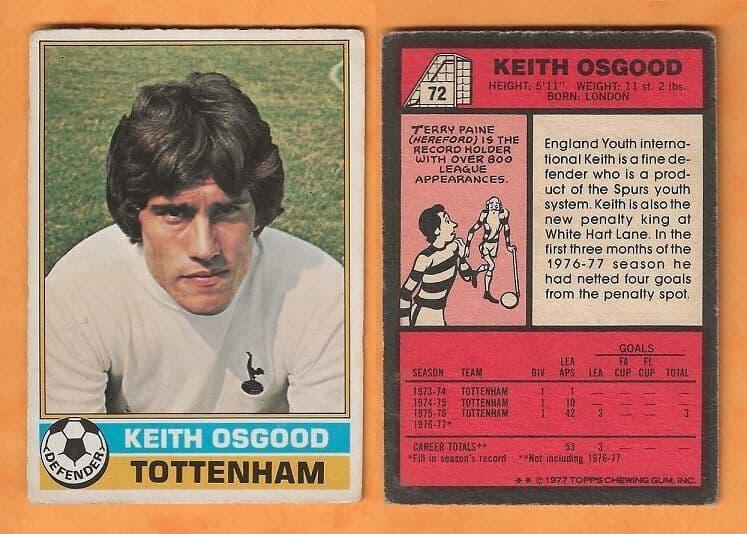 Tottenham Hotspur Keith Osgood 72