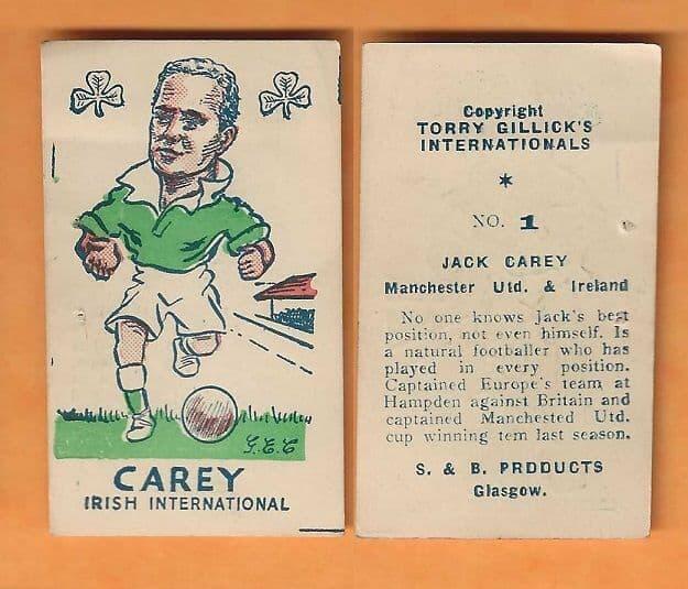 Ireland Johnny Carey 1 TG Blue