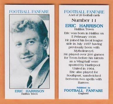 Halifax Town Eric Harrison 11 FF1