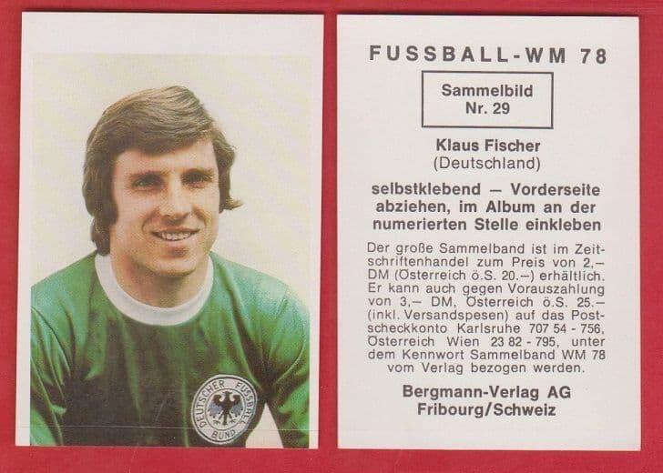 West Germany Klaus Fischer Schalke 04