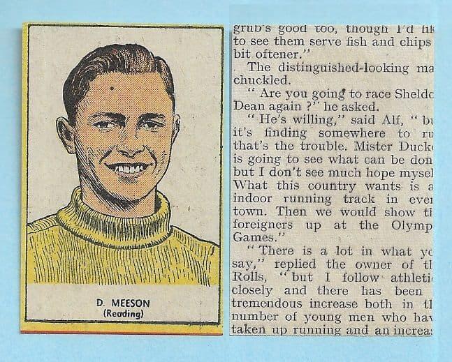 Reading Dave Meeson 1955