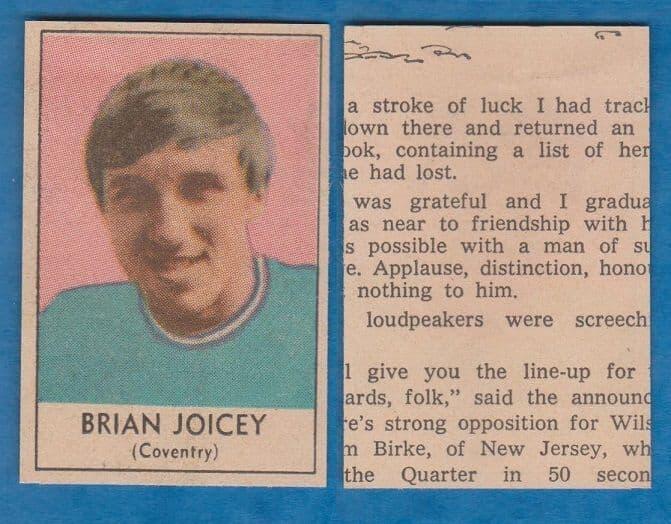 Coventry City Brian Joicey 1970