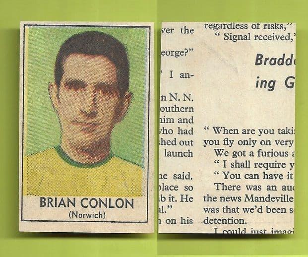 Norwich City Brian Conlon 1969