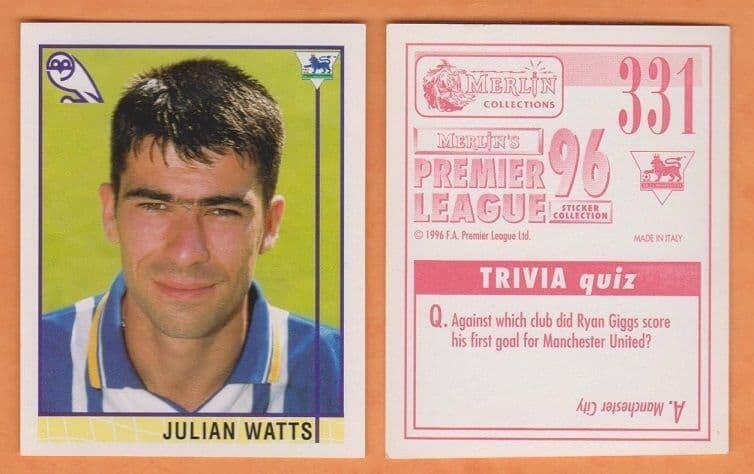Sheffield Wednesday Julian Watts 331