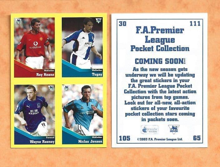 Manchester United Keane Blackburn Rovers Tugay Everton Rooney Man City ...