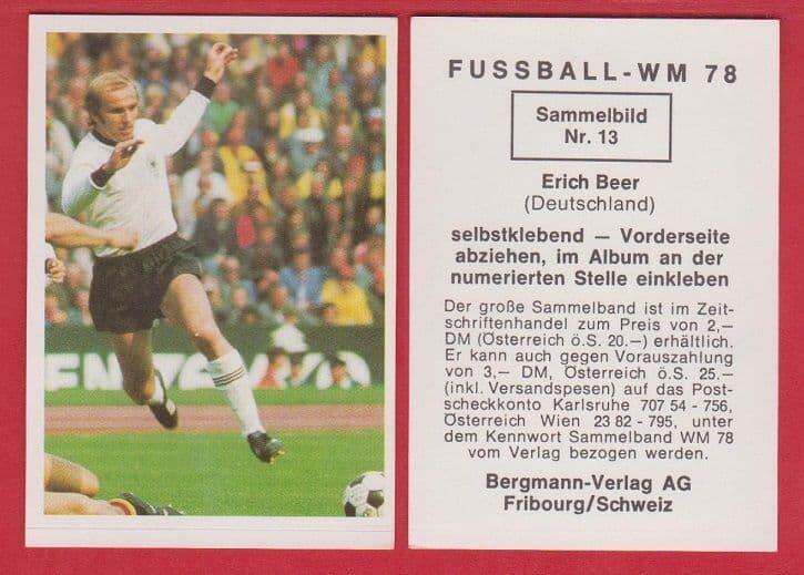 West Germany Erich Beer Hertha Berlin