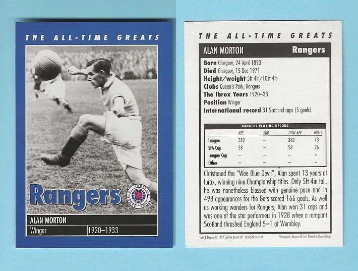 Glasgow Rangers Alan Morton CBGR