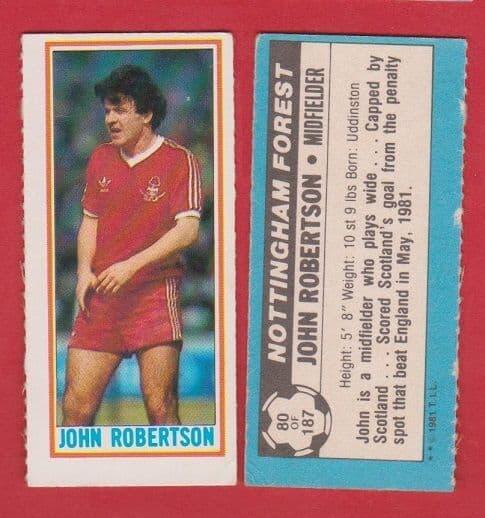 Nottingham Forest John Robertson 80