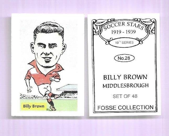 Middlesbrough Billy Brown 28 FC16