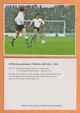 West Germany v Mexico 1978 World Cup 35 Muller