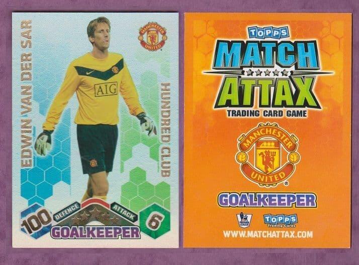 Manchester United Edwin Van Der Sar Holland 100 Hundred Club