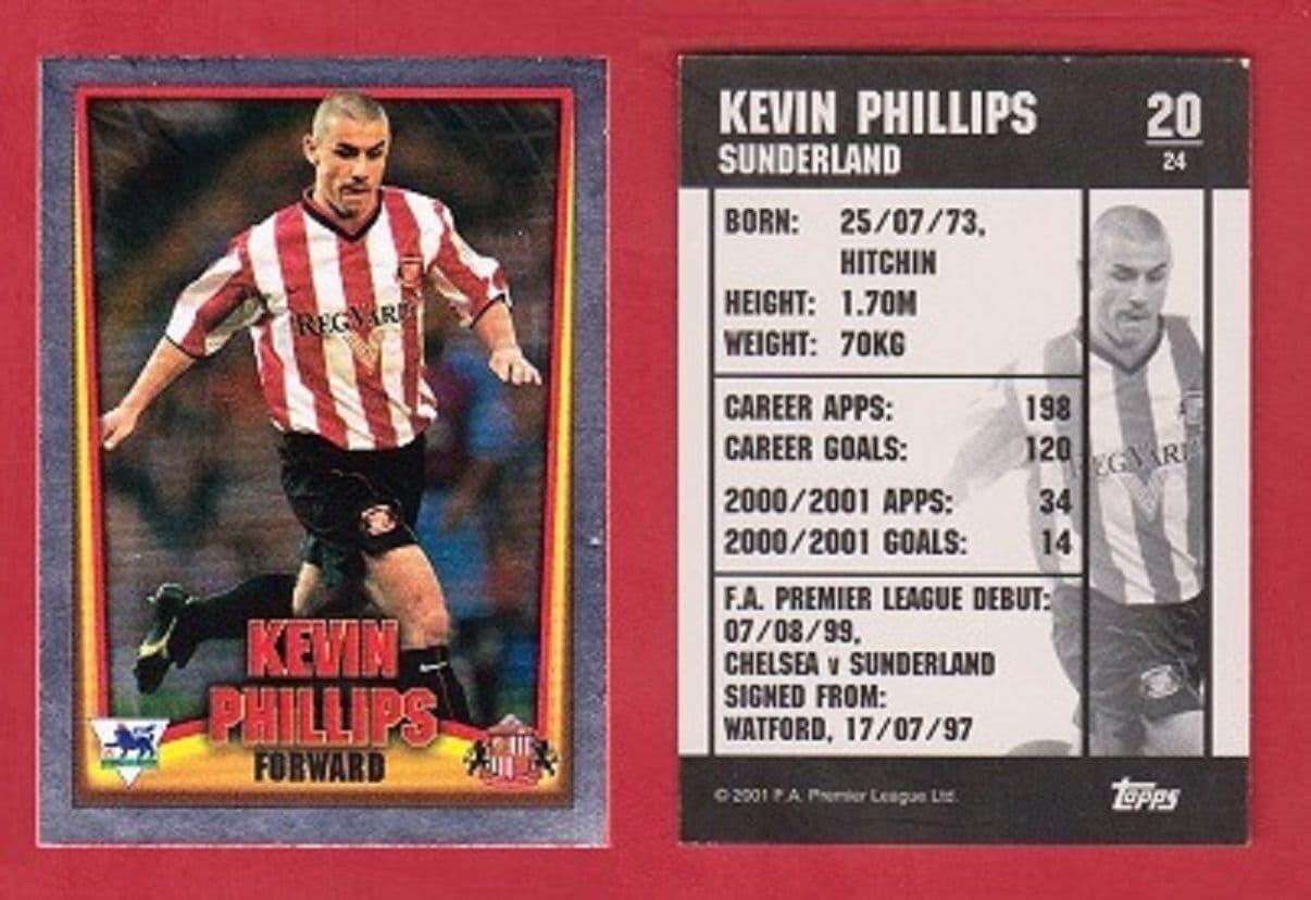 Sunderland Kevin Phillips England 20