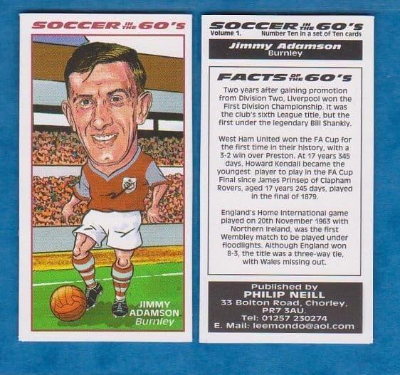 Burnley Jimmy Adamson 10 PNS60S