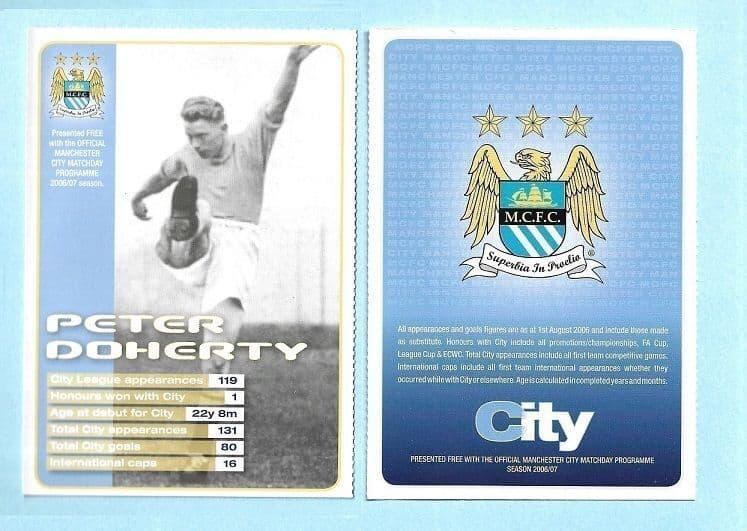Manchester City Peter Doherty TC