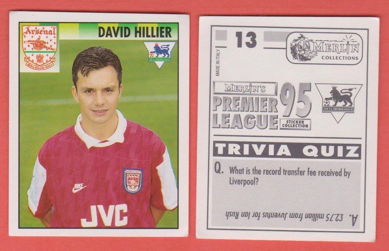 Arsenal David Hillier 13