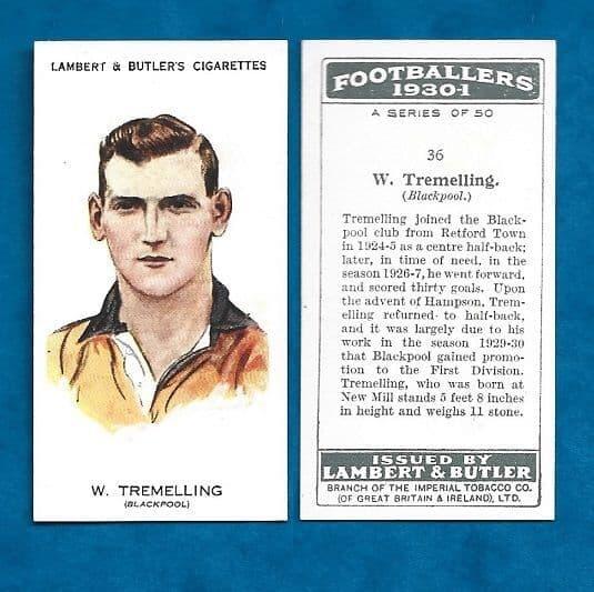 Blackpool Billy Tremelling 36 L&B