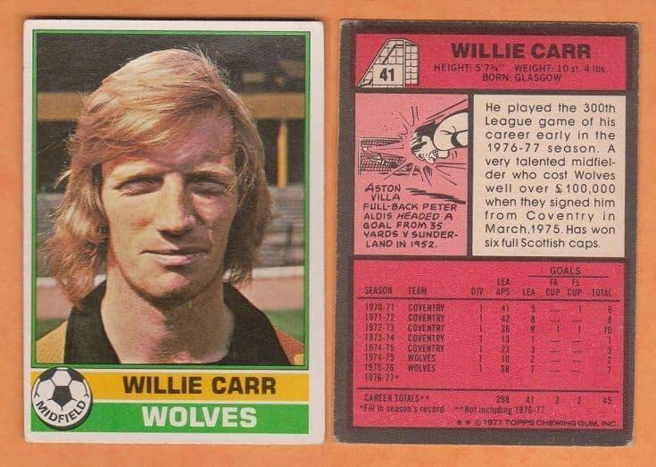 Wolverhampton Wanderers Willie Carr 41