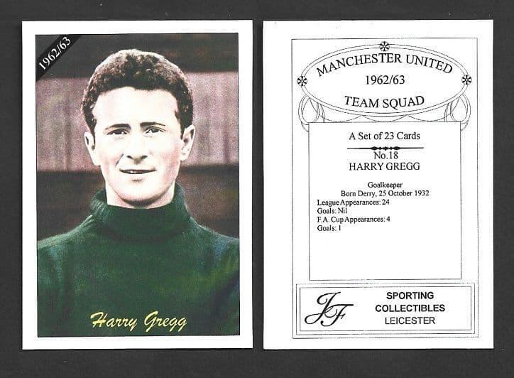 Manchester United Harry Gregg 18 62-63