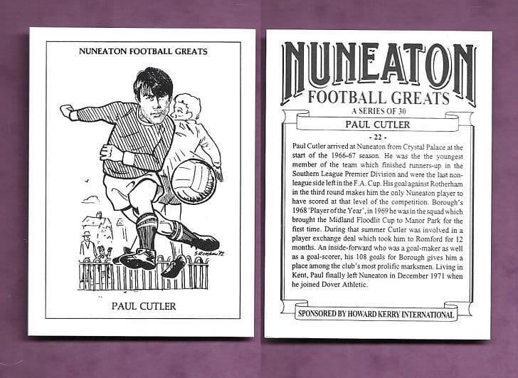 Nuneaton Town Paul Cutler 22 NFG