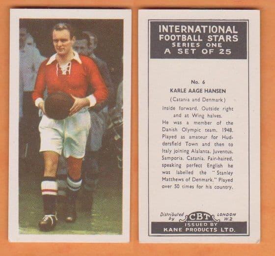 Denmark Karle Aage Hansen Catania 6 KIF