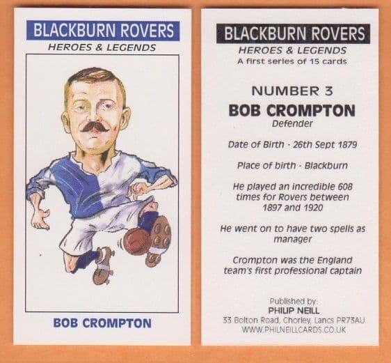 Blackburn Rovers Bob Crompton 3 B