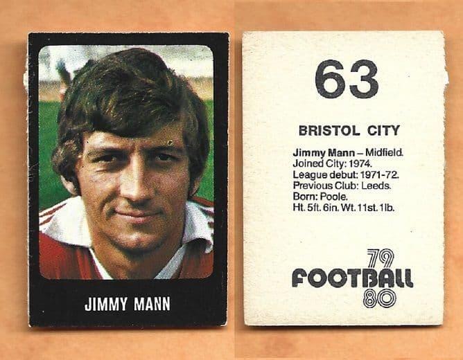 Bristol City Jimmy Mann 63