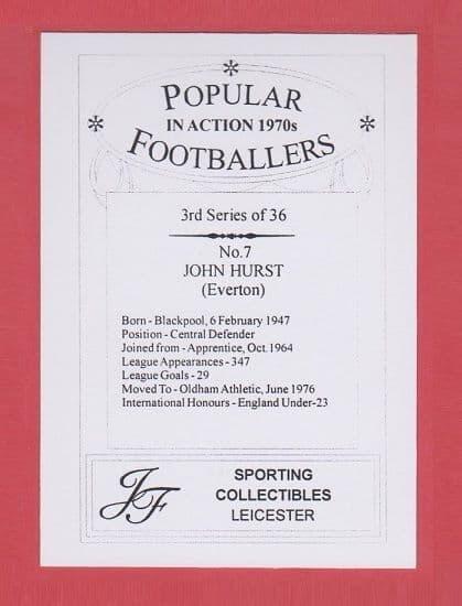 Popular Footballers in Action 1970s
