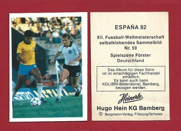 West Germany Bernd Forster 59 H