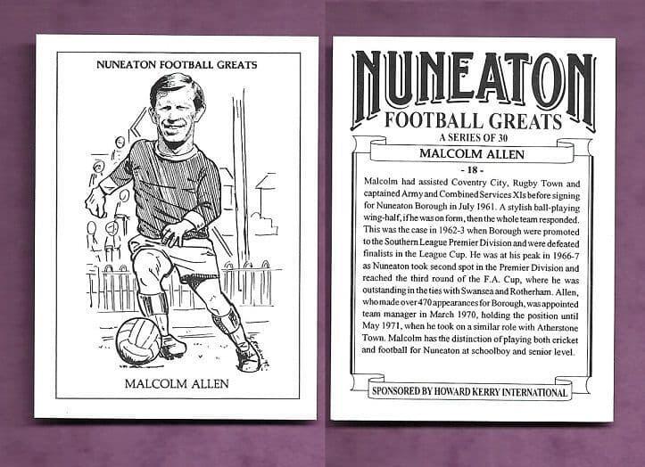 Nuneaton Town Malcolm Allen 18 NFG