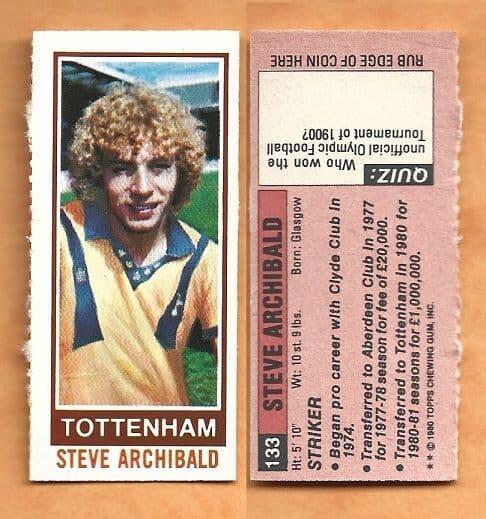 Tottenham Hotspur Steve Archibald 133