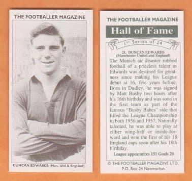 Manchester United Duncan Edwards England 21