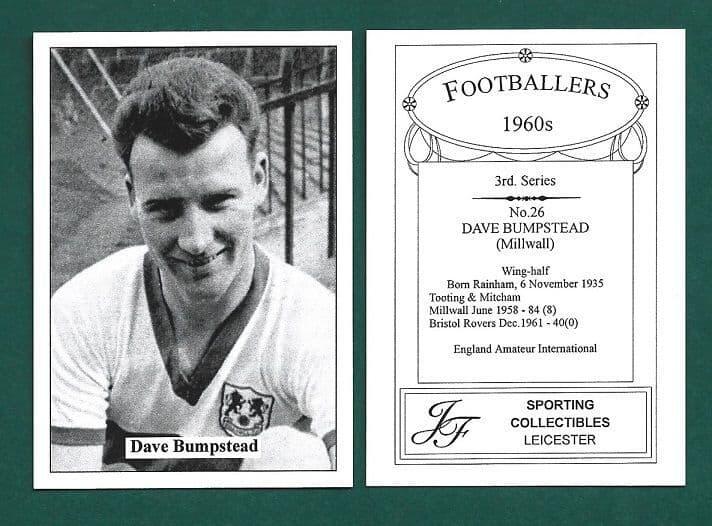 Millwall Dave Bumpstead 26 3